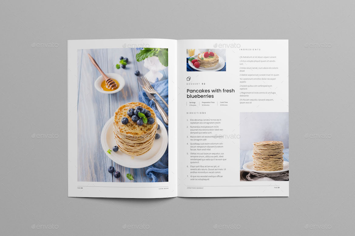 A5 Cookbook Template, Print Templates | GraphicRiver