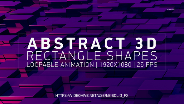 Abstract 3D Rectangle Shapes, Motion Graphics | VideoHive