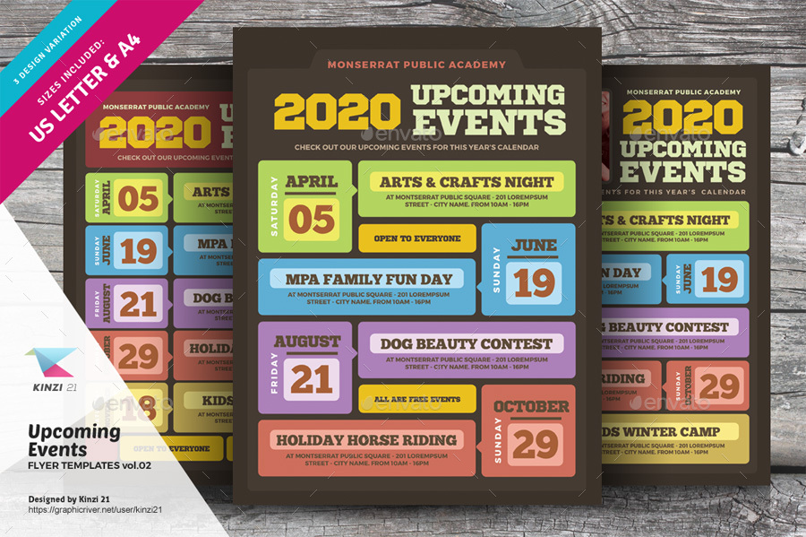 Upcoming Events Flyer Templates vol.02, Print Templates | GraphicRiver