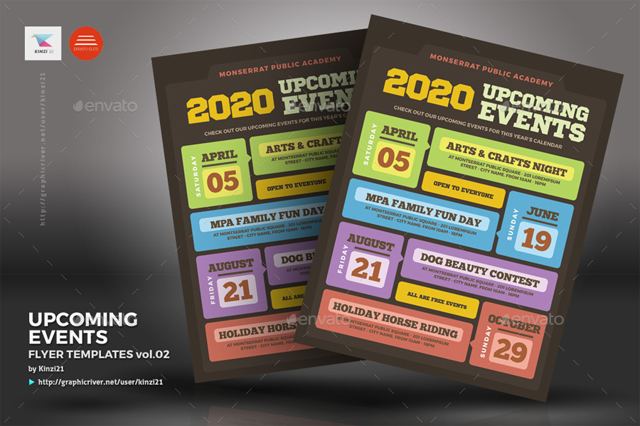 Upcoming Events Flyer Templates vol.02, Print Templates | GraphicRiver