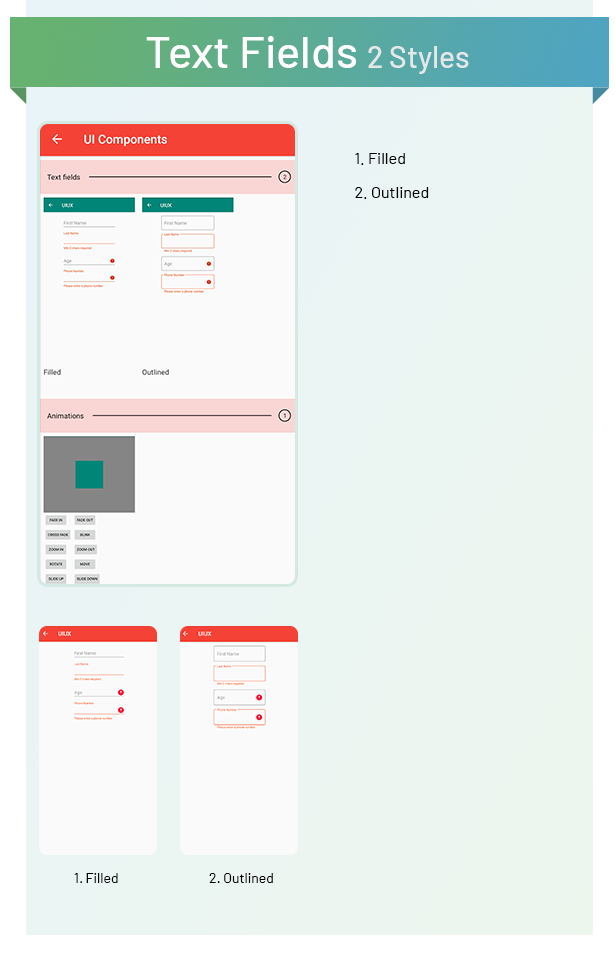 UIUX - Android Material Design Components, Multipurpose App Screens ...