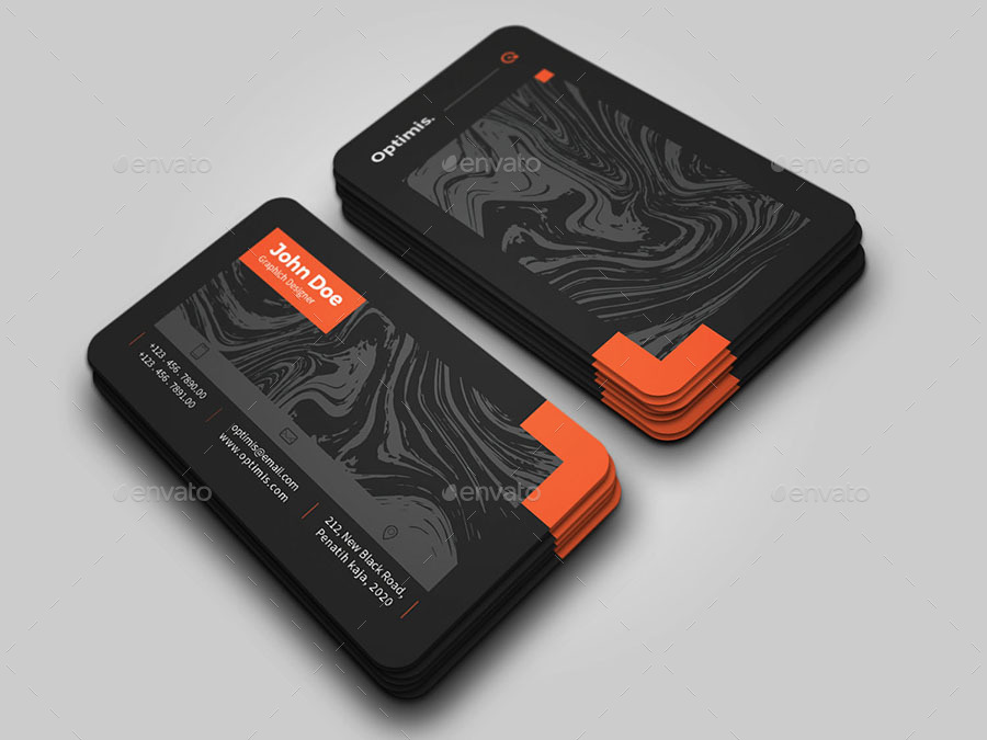 Black Pattern Business Card, Print Templates | GraphicRiver