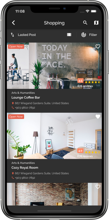 Listar Flux - mobile directory listing app template for Flutter by ...