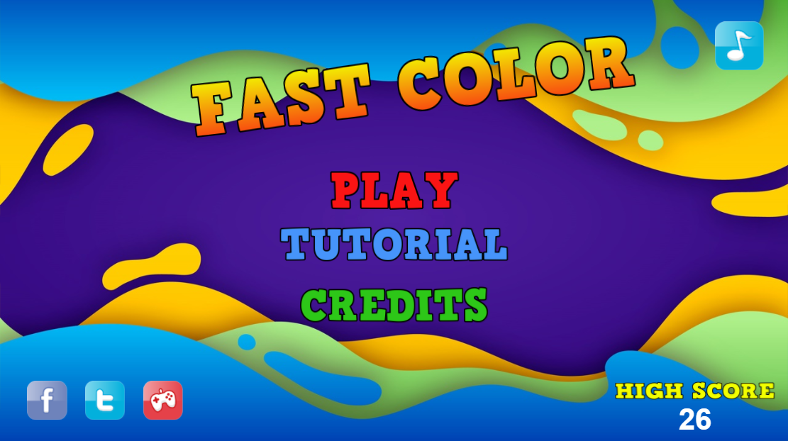 Fast Color - HTML5 Construct 2 Game (.Capx) by RichGames | CodeCanyon
