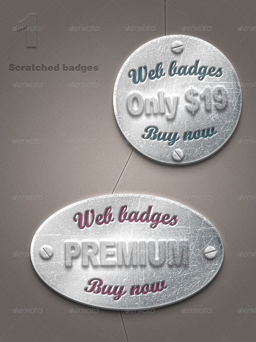 New Web Badges, Web Elements | GraphicRiver