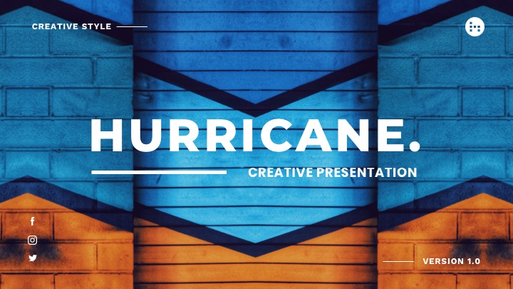 Hurricane – Creative Business Keynote Template, Presentation Templates