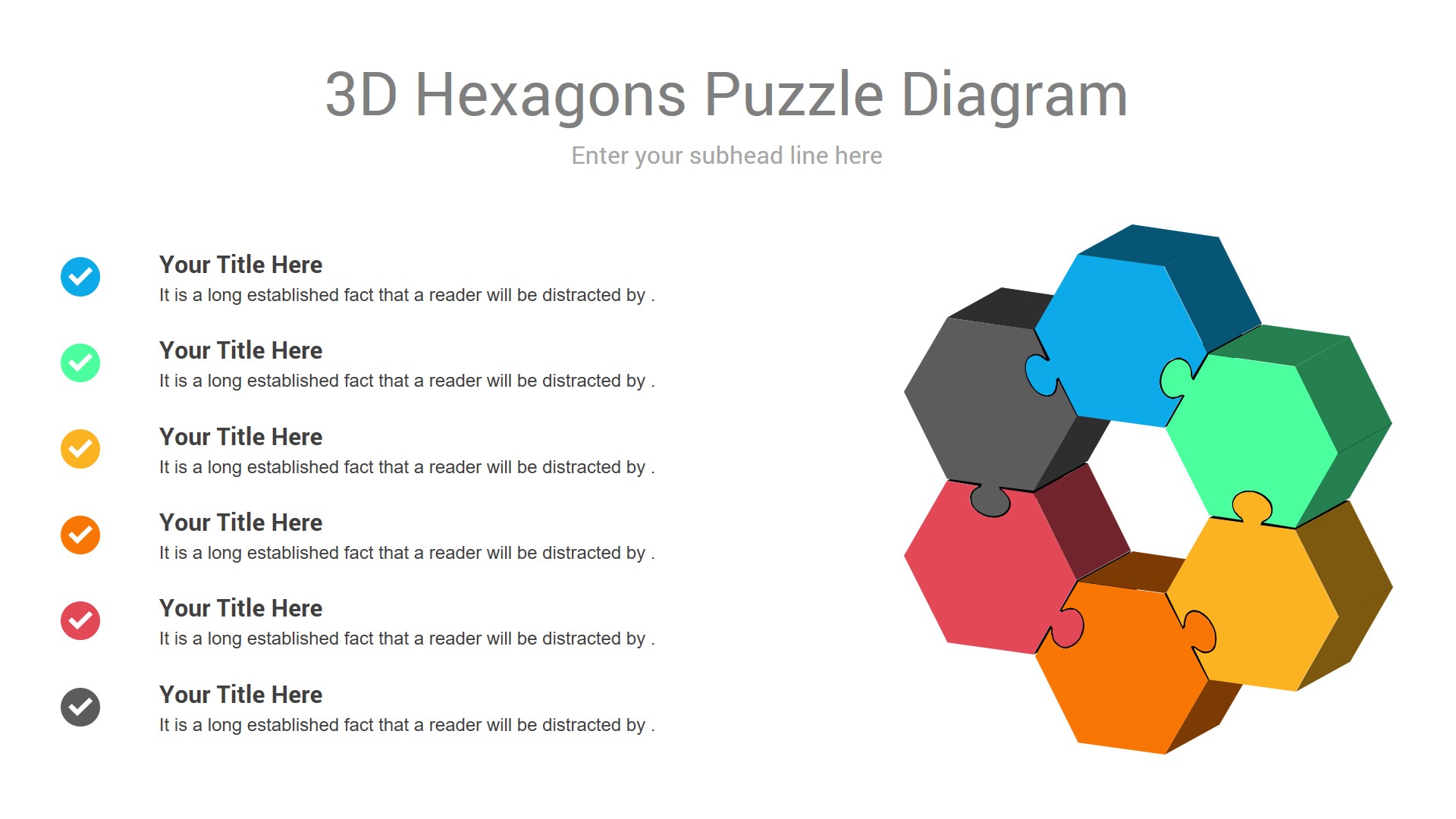 Puzzle Infographics PowerPoint Template Diagrams by CiloArt | GraphicRiver