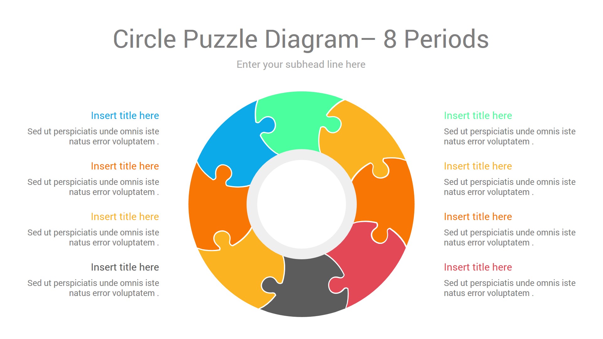 Puzzle Infographics PowerPoint Template Diagrams by CiloArt | GraphicRiver