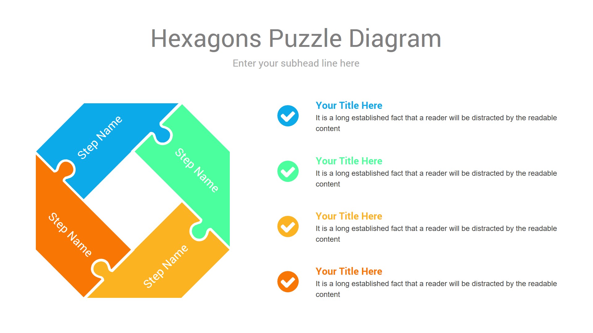 Puzzle Infographics PowerPoint Template Diagrams by CiloArt | GraphicRiver