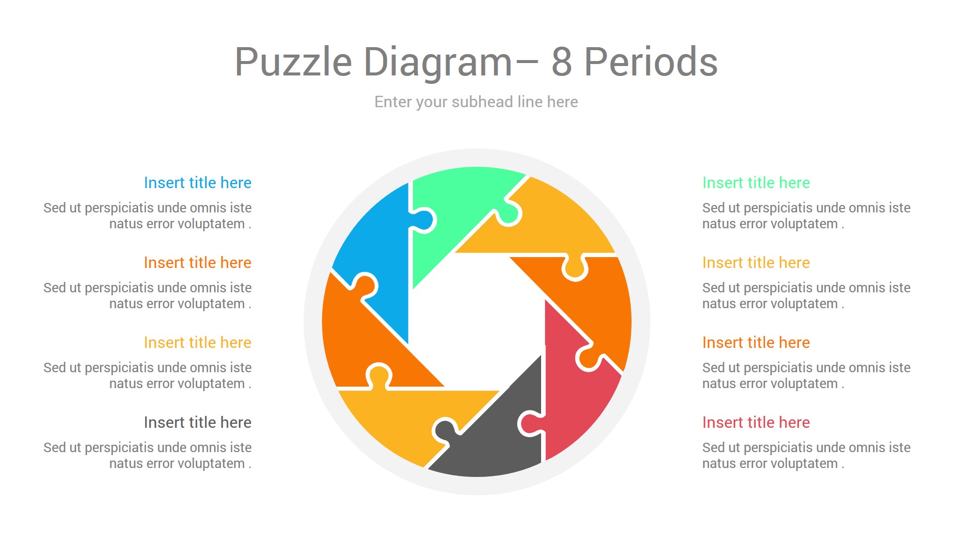 Puzzle Infographics PowerPoint Template Diagrams by CiloArt | GraphicRiver