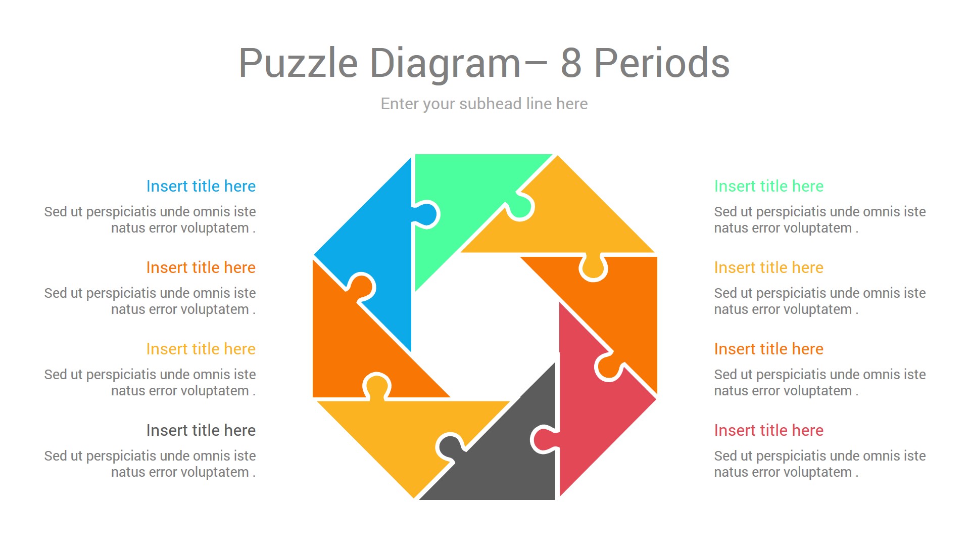 Puzzle Infographics PowerPoint Template Diagrams by CiloArt | GraphicRiver