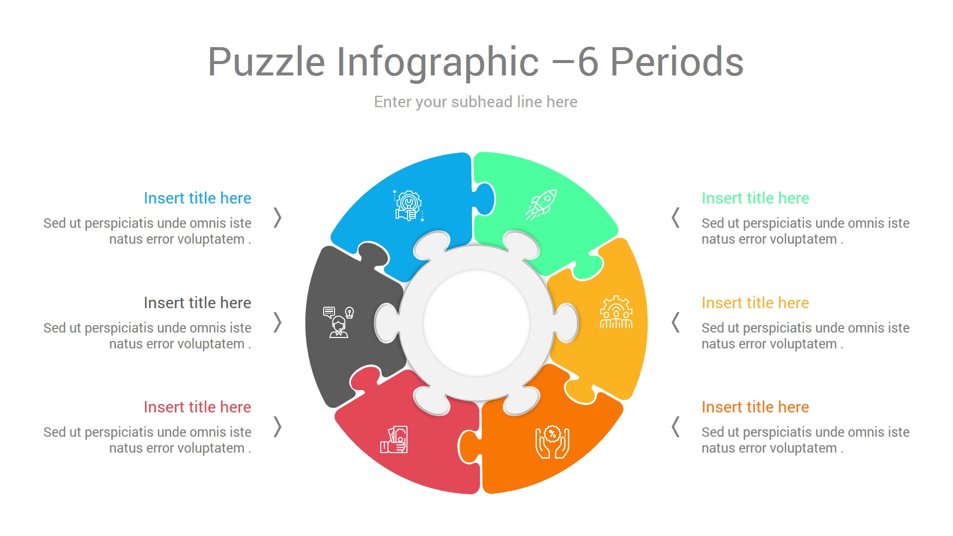 Puzzle Infographics PowerPoint Template Diagrams by CiloArt | GraphicRiver