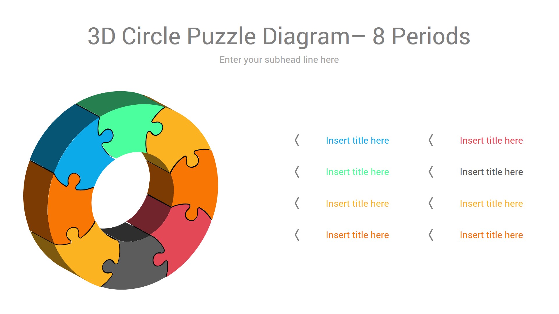 Puzzle Infographics PowerPoint Template Diagrams by CiloArt | GraphicRiver