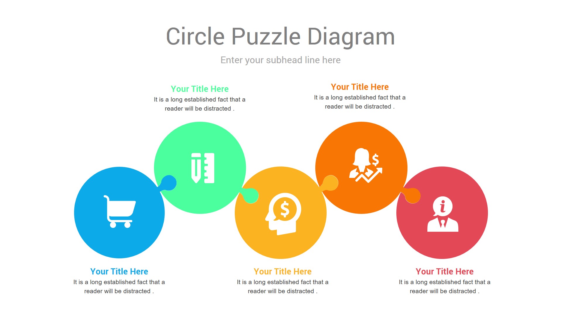 Puzzle Infographics PowerPoint Template Diagrams by CiloArt | GraphicRiver