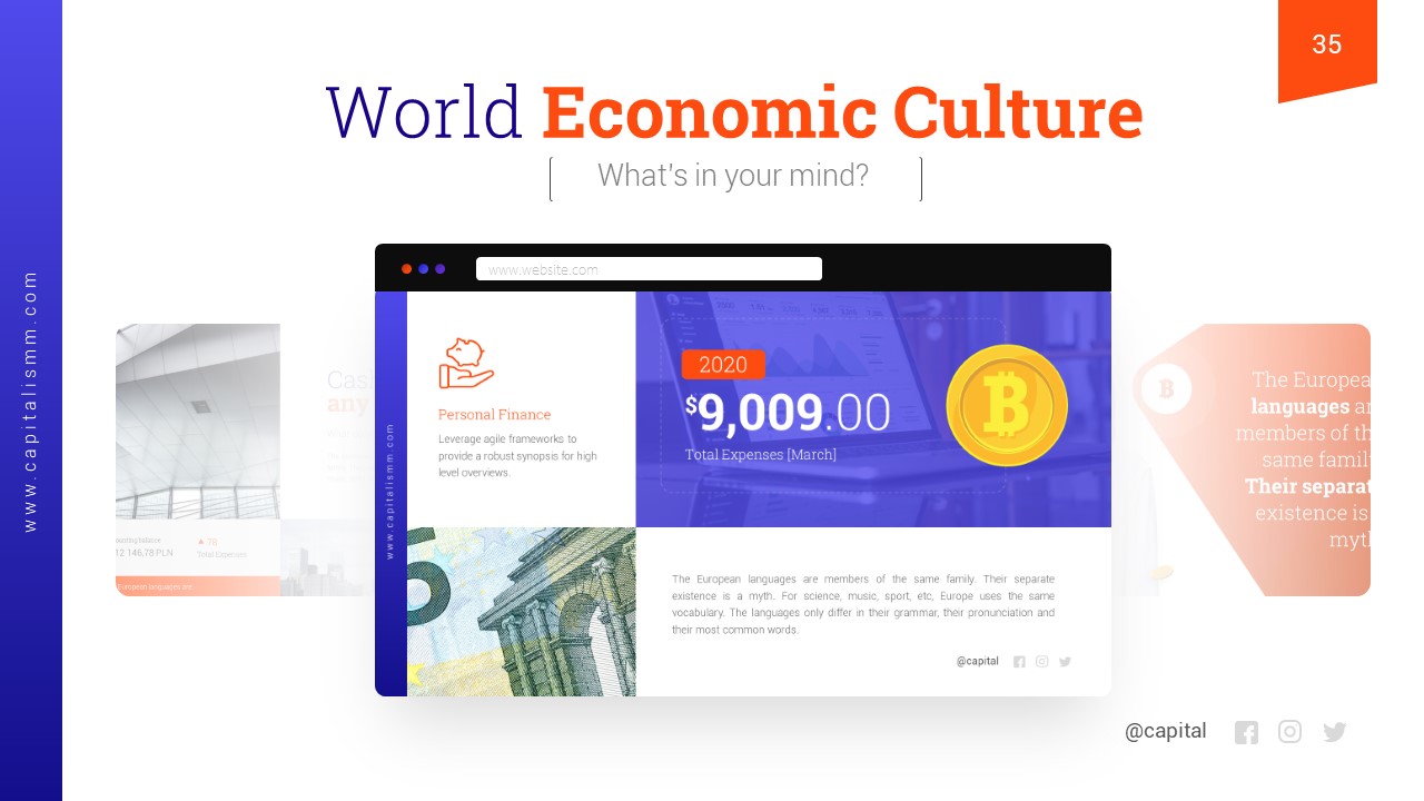Capitalism - World Economic Culture Powerpoint Presentation Template ...