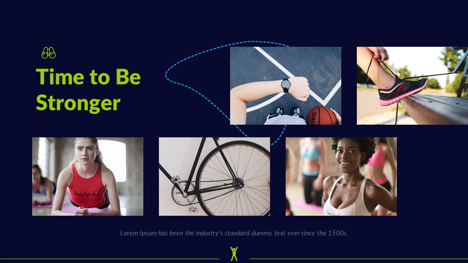 Active Lifestyle PowerPoint Presentation Template, Presentation Templates