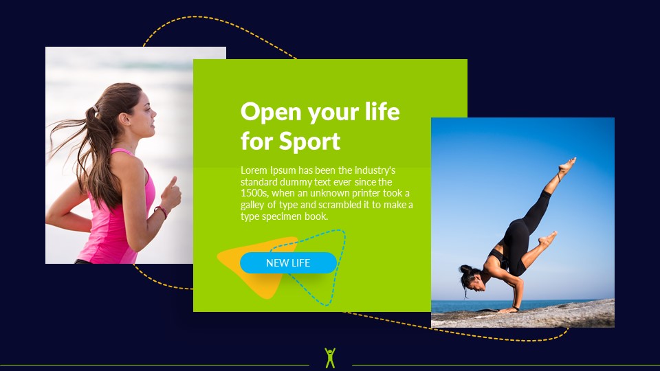 Active Lifestyle PowerPoint Presentation Template, Presentation Templates