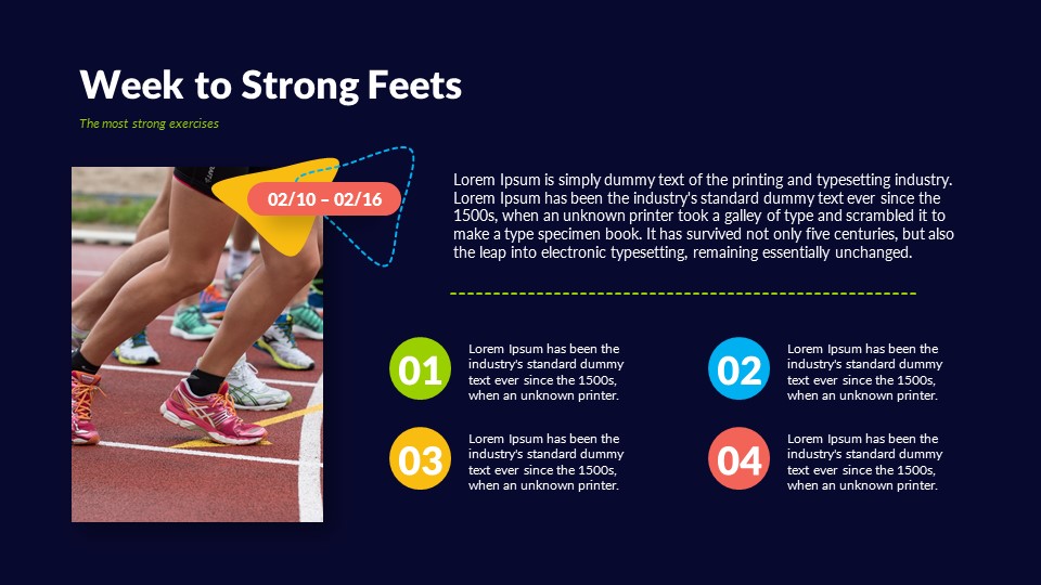 Active Lifestyle PowerPoint Presentation Template, Presentation Templates