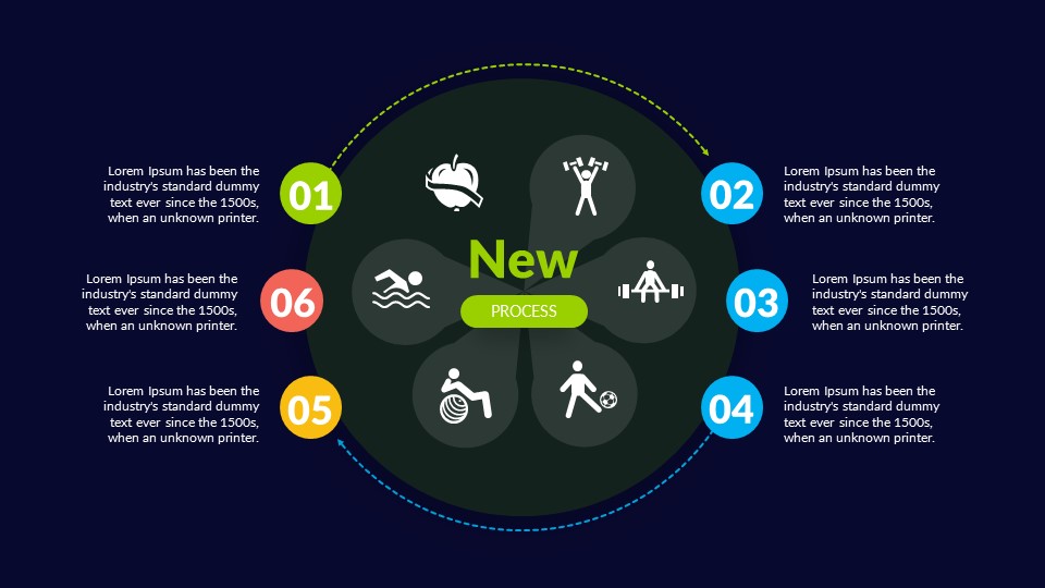 Active Lifestyle PowerPoint Presentation Template, Presentation Templates