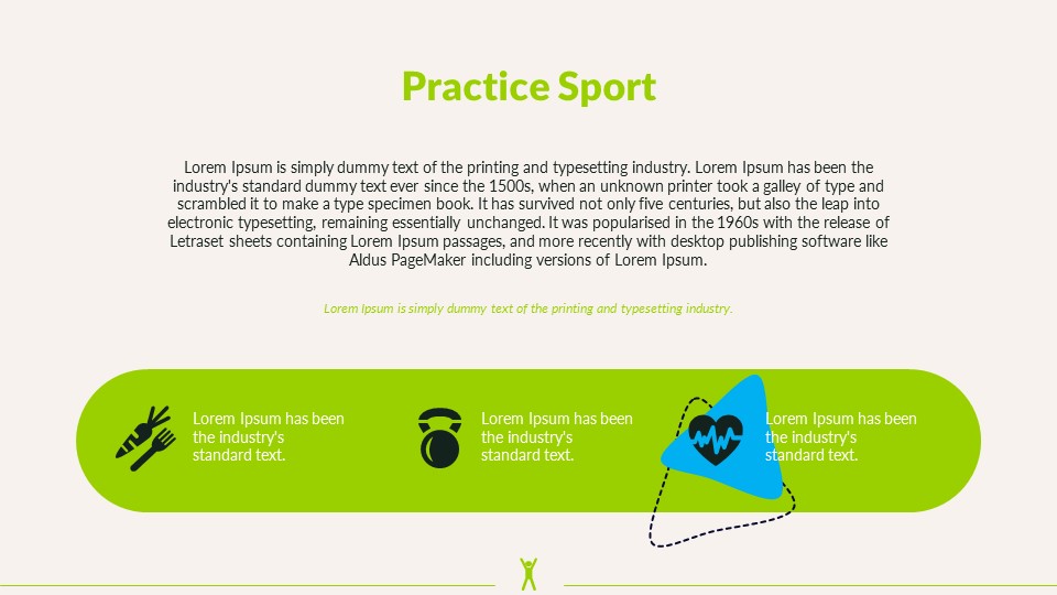 Active Lifestyle PowerPoint Presentation Template, Presentation Templates