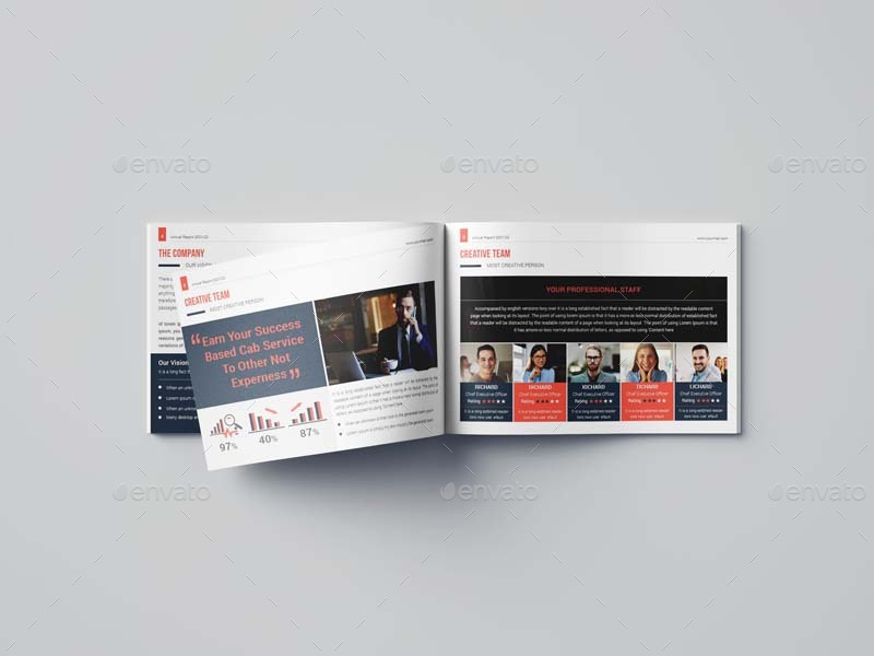 Landscape Annual Report, Print Templates | GraphicRiver