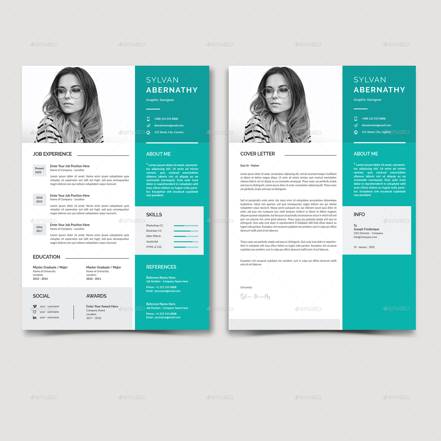 Resume/CV, Print Templates | GraphicRiver
