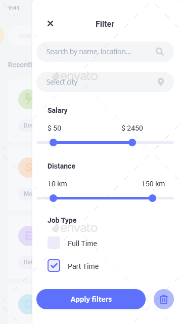 Jobiz - Job Portal Mobile App, Web Elements | GraphicRiver