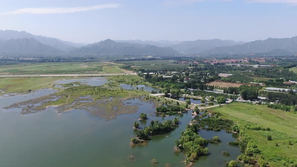 Wetland in Miyun Reservoir, Beijing, China, Stock Footage | VideoHive