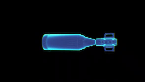 Propane Bomb Hologram Loop Rotation by 3DAnimals | VideoHive
