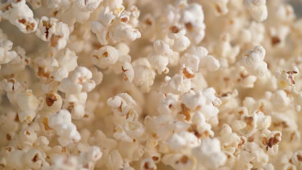 Popcorn tossed up and falling down. Slow Motion., Stock Footage | VideoHive