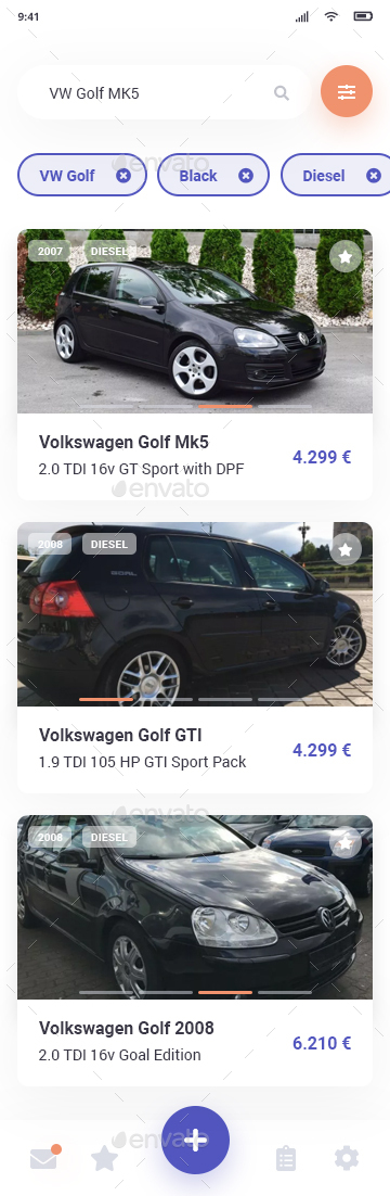 AutoAd Mobile & Car Marketplace App UI Kit, Web Elements | GraphicRiver