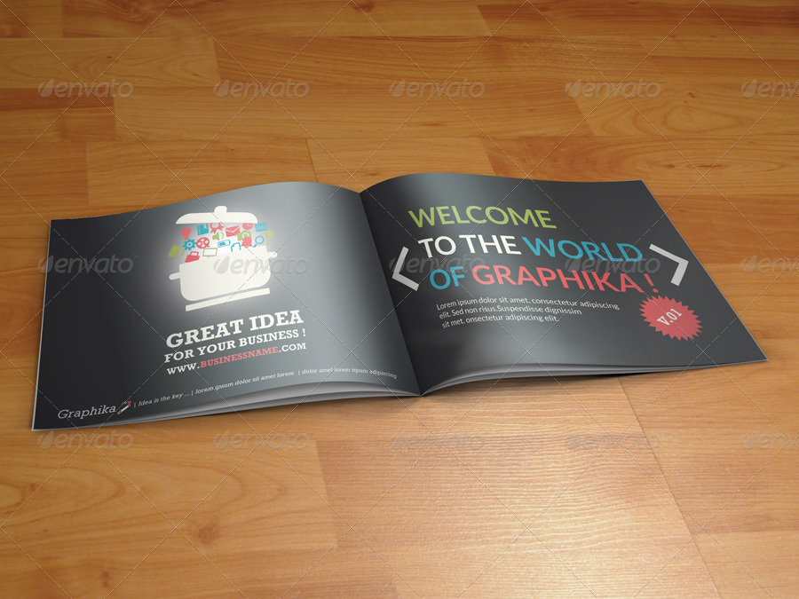 Graphika Booklet / Brochure - 20 Pages, Print Templates | GraphicRiver