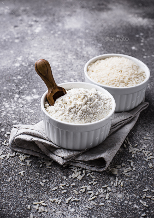 Healthy gluten free rice flour Stock Photo by furmanphoto | PhotoDune