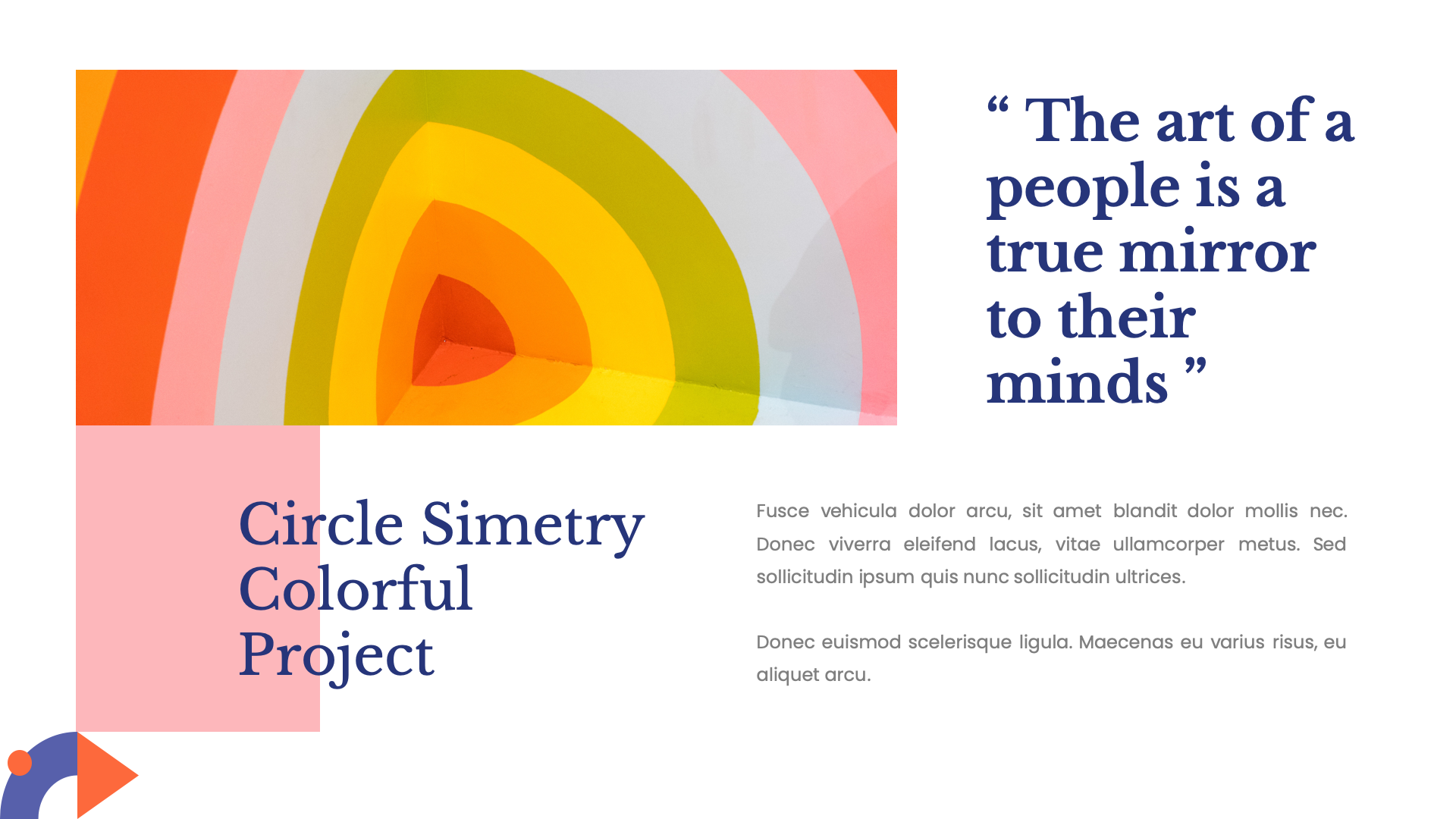 Qitcher - Color Geometry Powerpoint Template, Presentation Templates