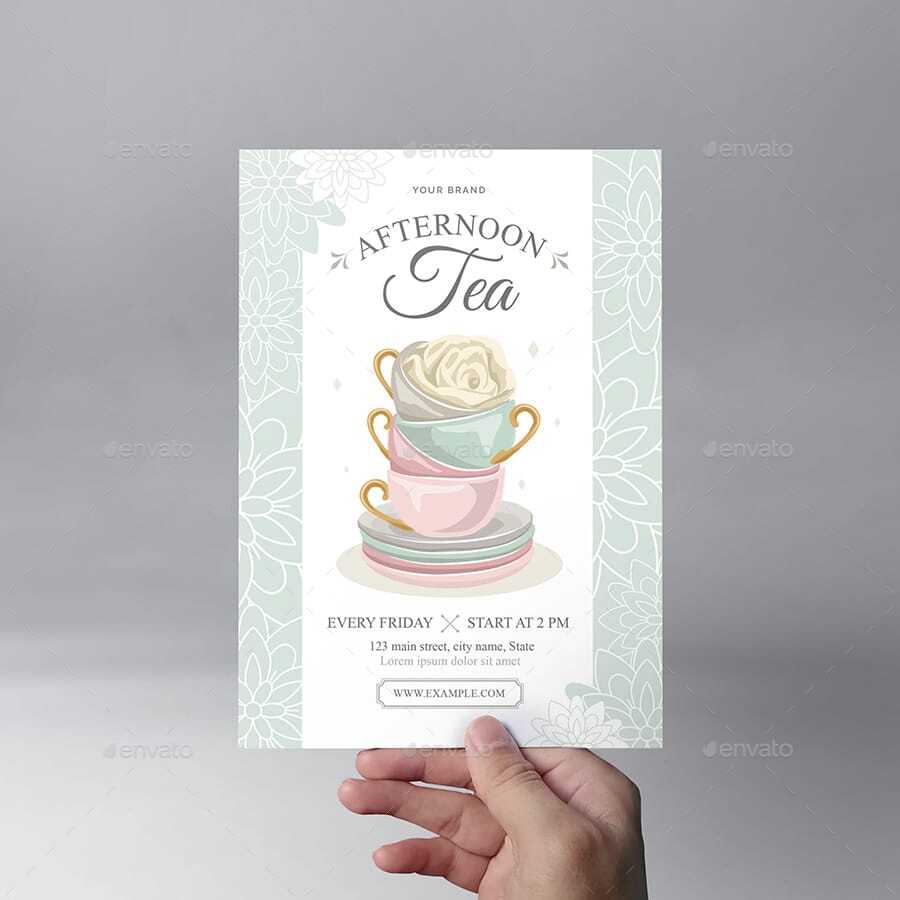 Afternoon Tea Menu Template, Print Templates | GraphicRiver