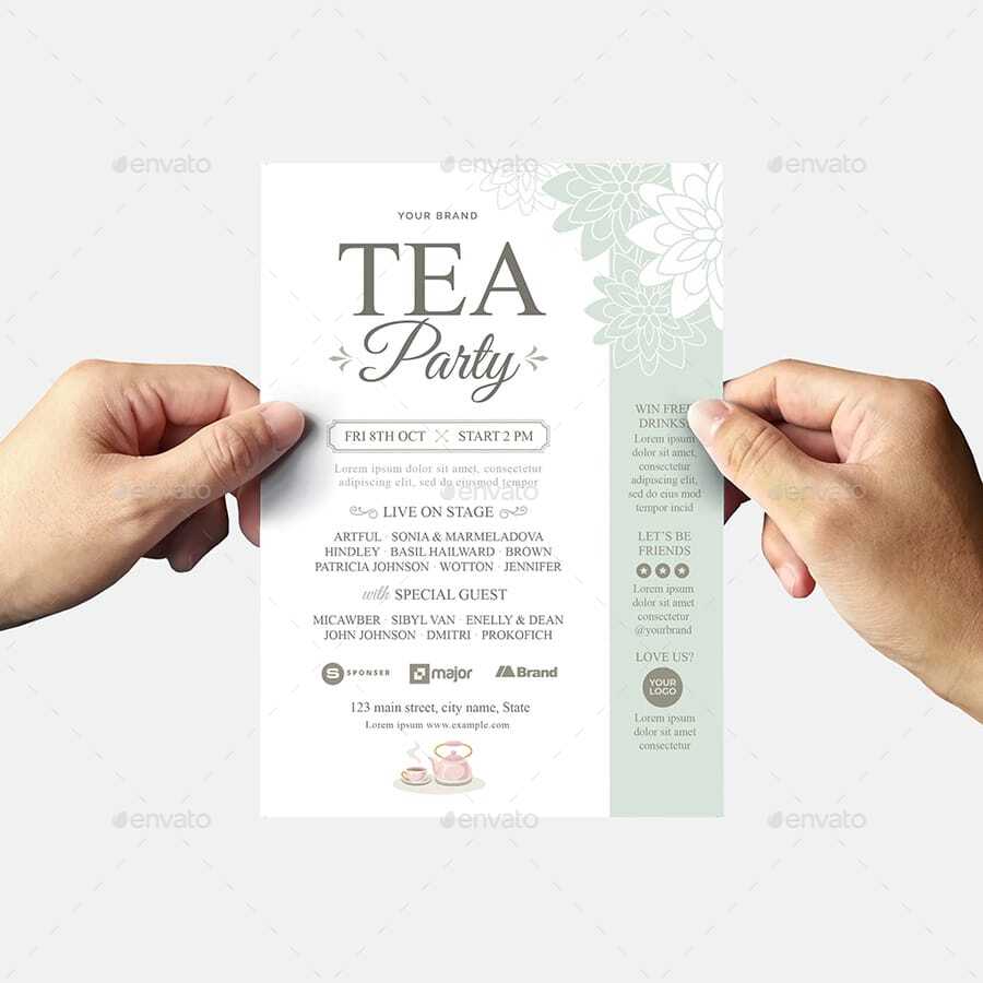 Afternoon Tea Menu Template, Print Templates | GraphicRiver