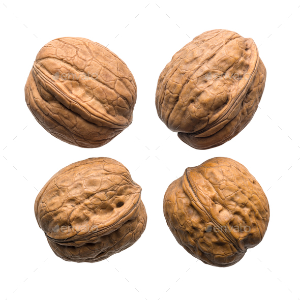 Group of unpeeled walnuts Stock Photo by sergeyskleznev | PhotoDune