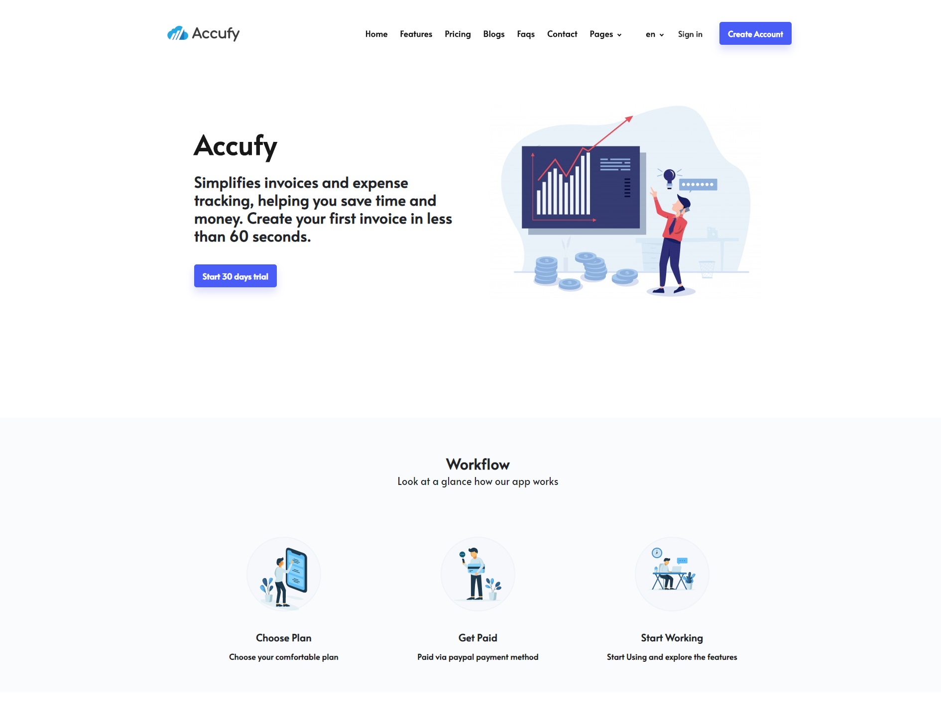 Accufy - SaaS Business & Accounting Software by codericks | CodeCanyon