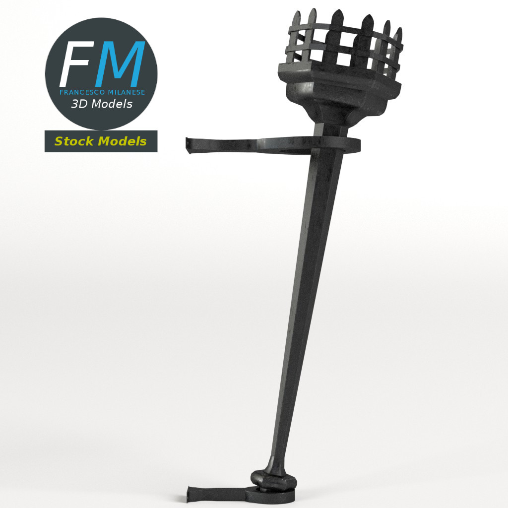 Dungeon iron torch by FrancescoMilanese85 | 3DOcean