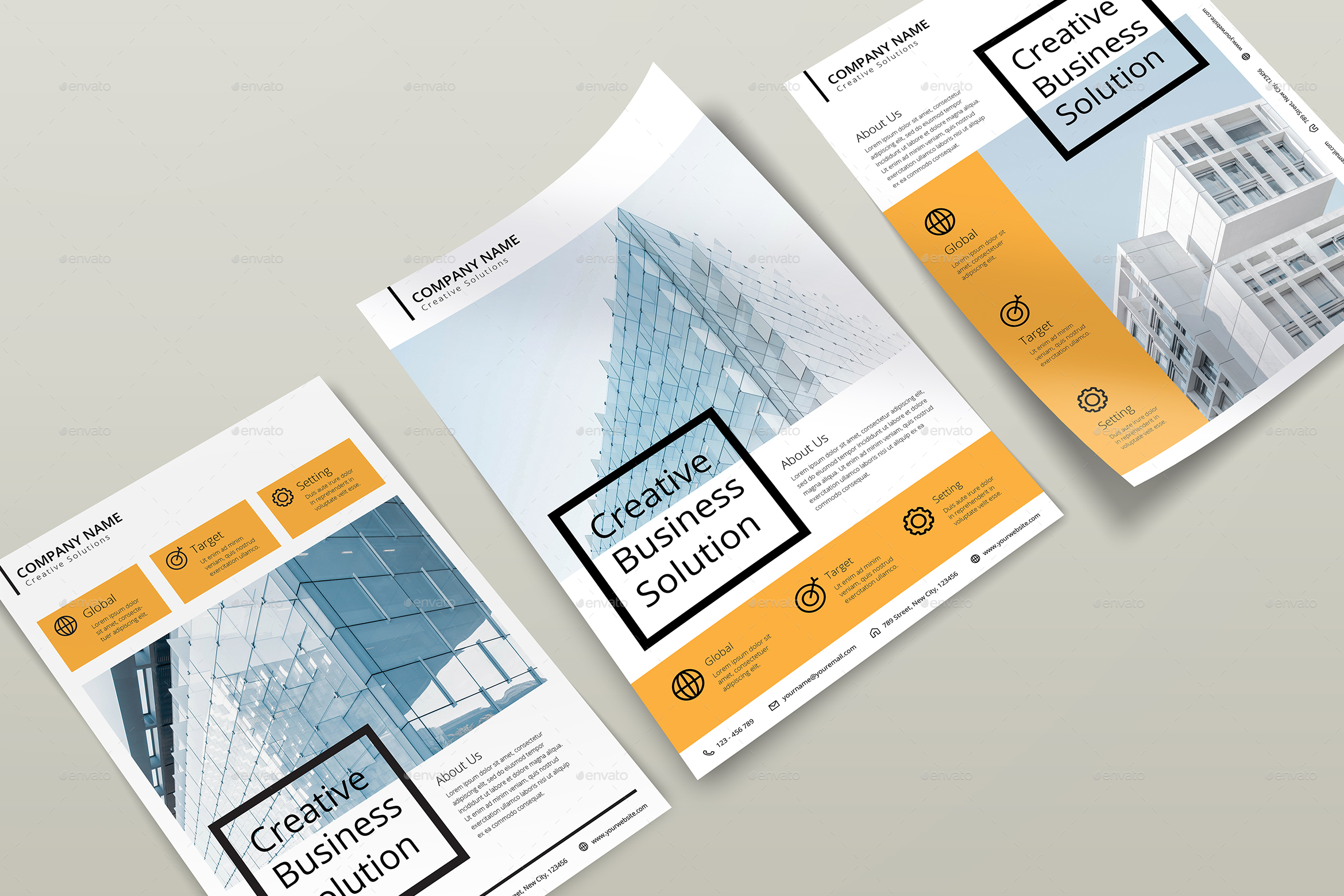 Creative Business Flyers Template, Print Templates | GraphicRiver