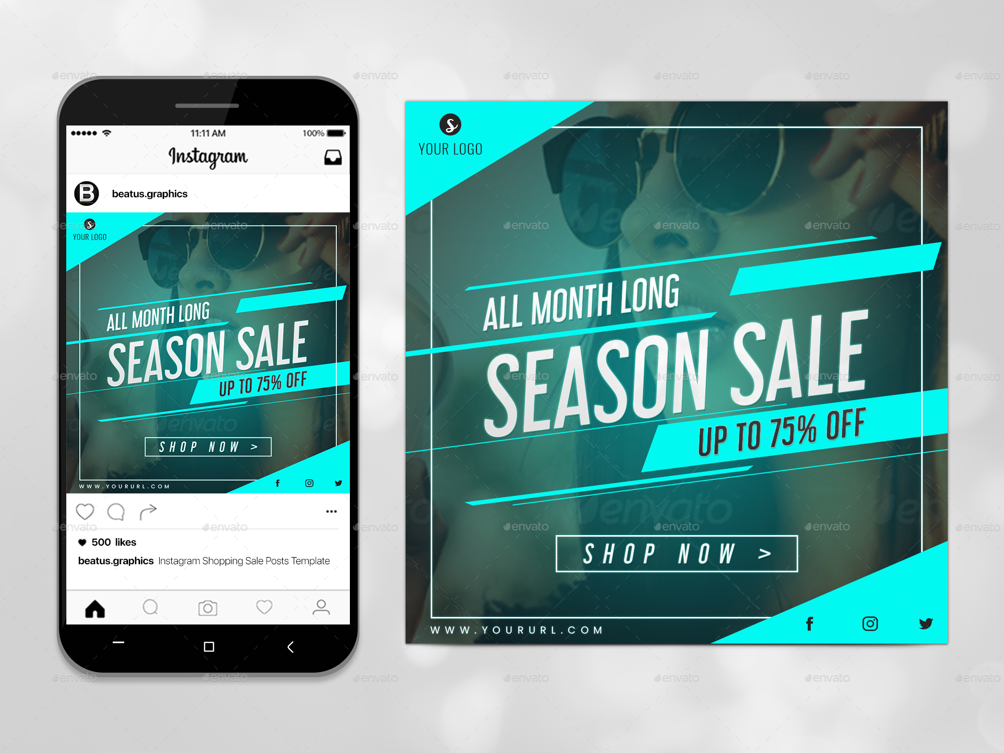Instagram Sale Posts by BeatusGraphics | GraphicRiver
