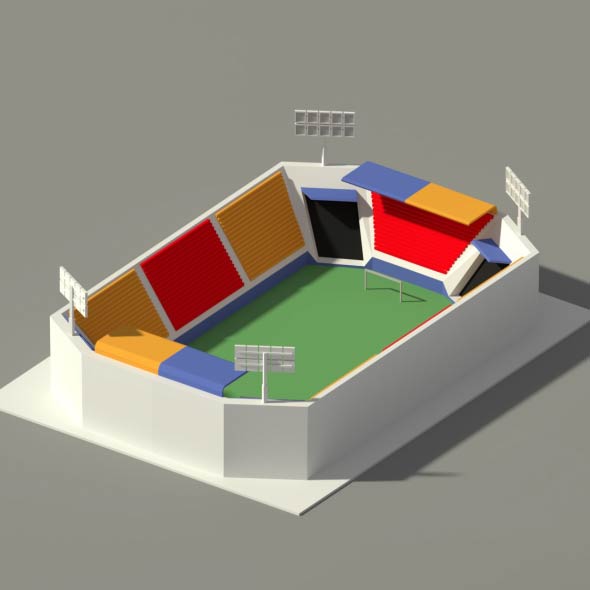 Low Poly Stadium by berkerdag | 3DOcean