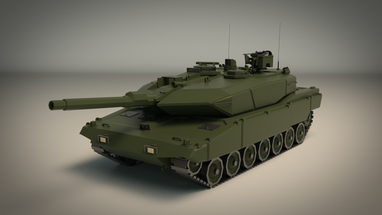 Low Poly Tank 04 by Linder-Media | 3DOcean