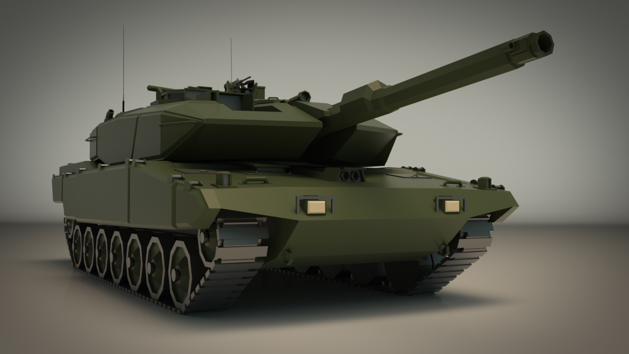 Low Poly Tank 04 by Linder-Media | 3DOcean