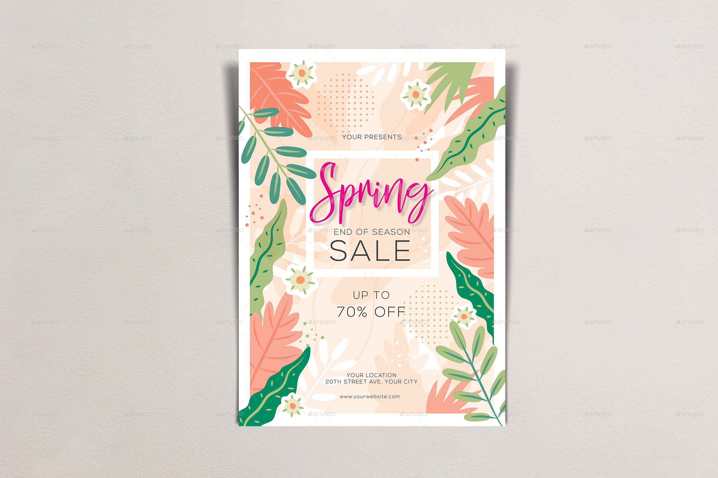 Spring Sale Flyers Template, Print Templates | GraphicRiver