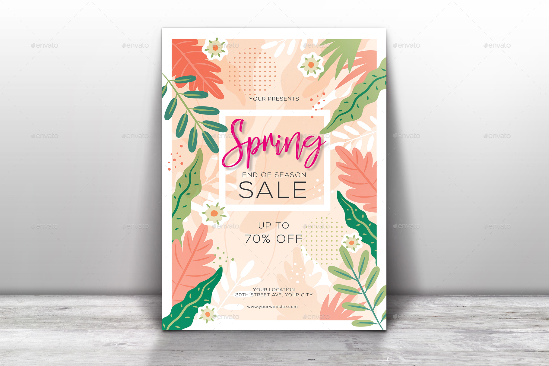 Spring Sale Flyers Template, Print Templates | GraphicRiver