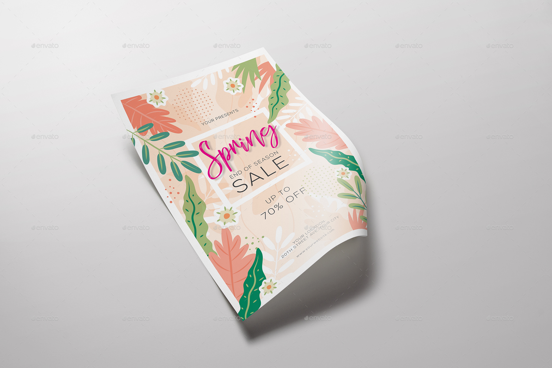 Spring Sale Flyers Template, Print Templates | GraphicRiver