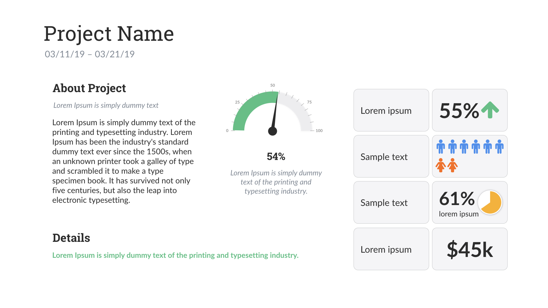 Project Status Keynote Presentation Template by SanaNik | GraphicRiver