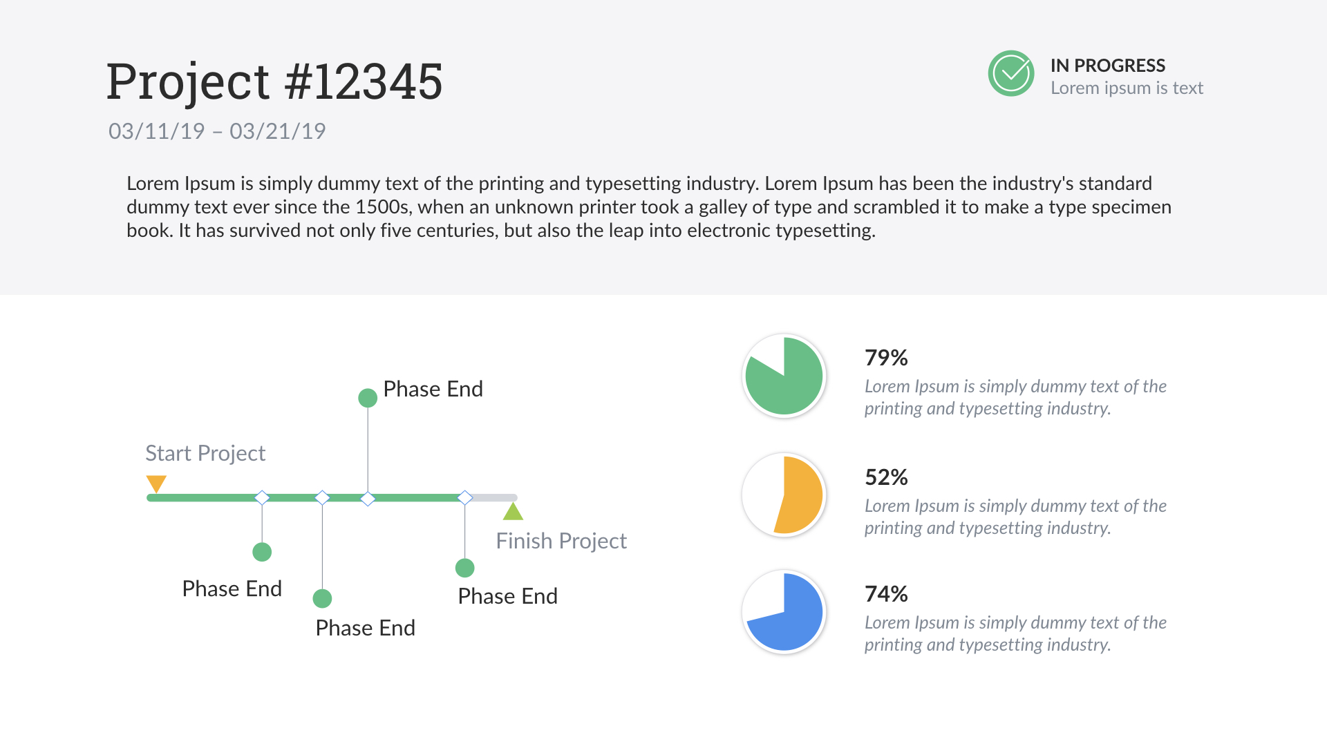 Project Status Keynote Presentation Template by SanaNik | GraphicRiver