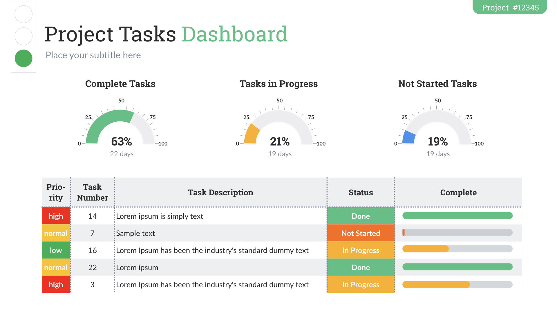 Project Status Keynote Presentation Template by SanaNik | GraphicRiver